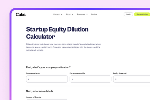 Cake Equity | Equity Management Software