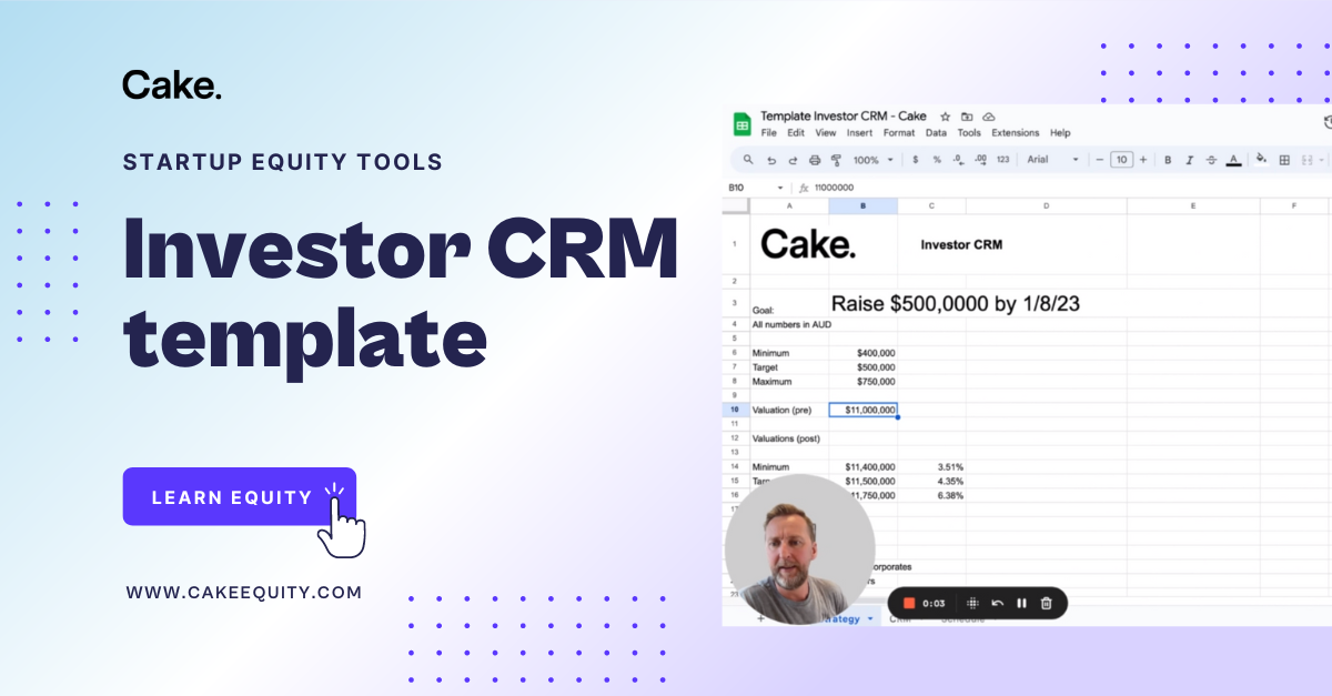 Investor CRM template