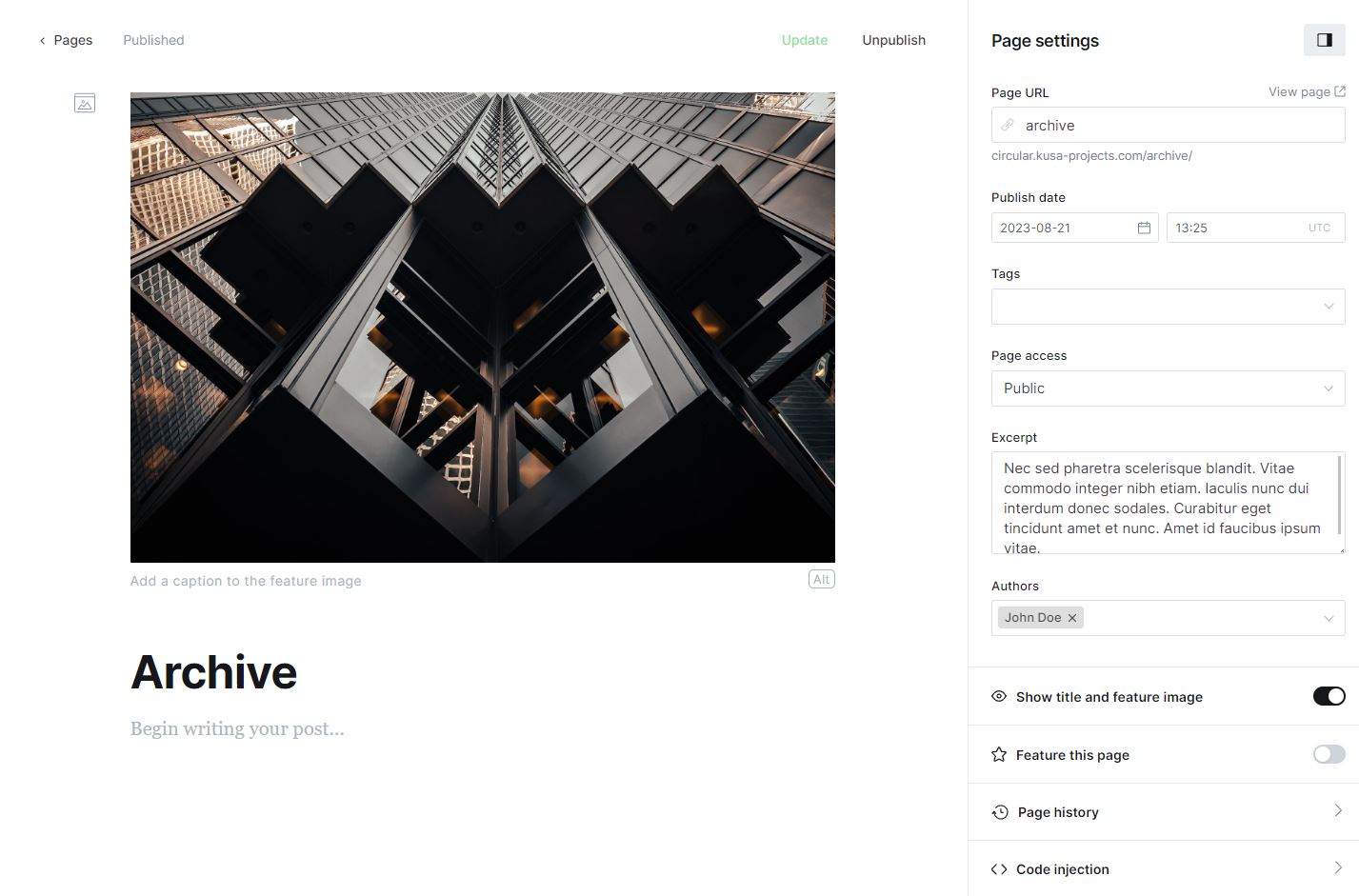 Circular Documentation