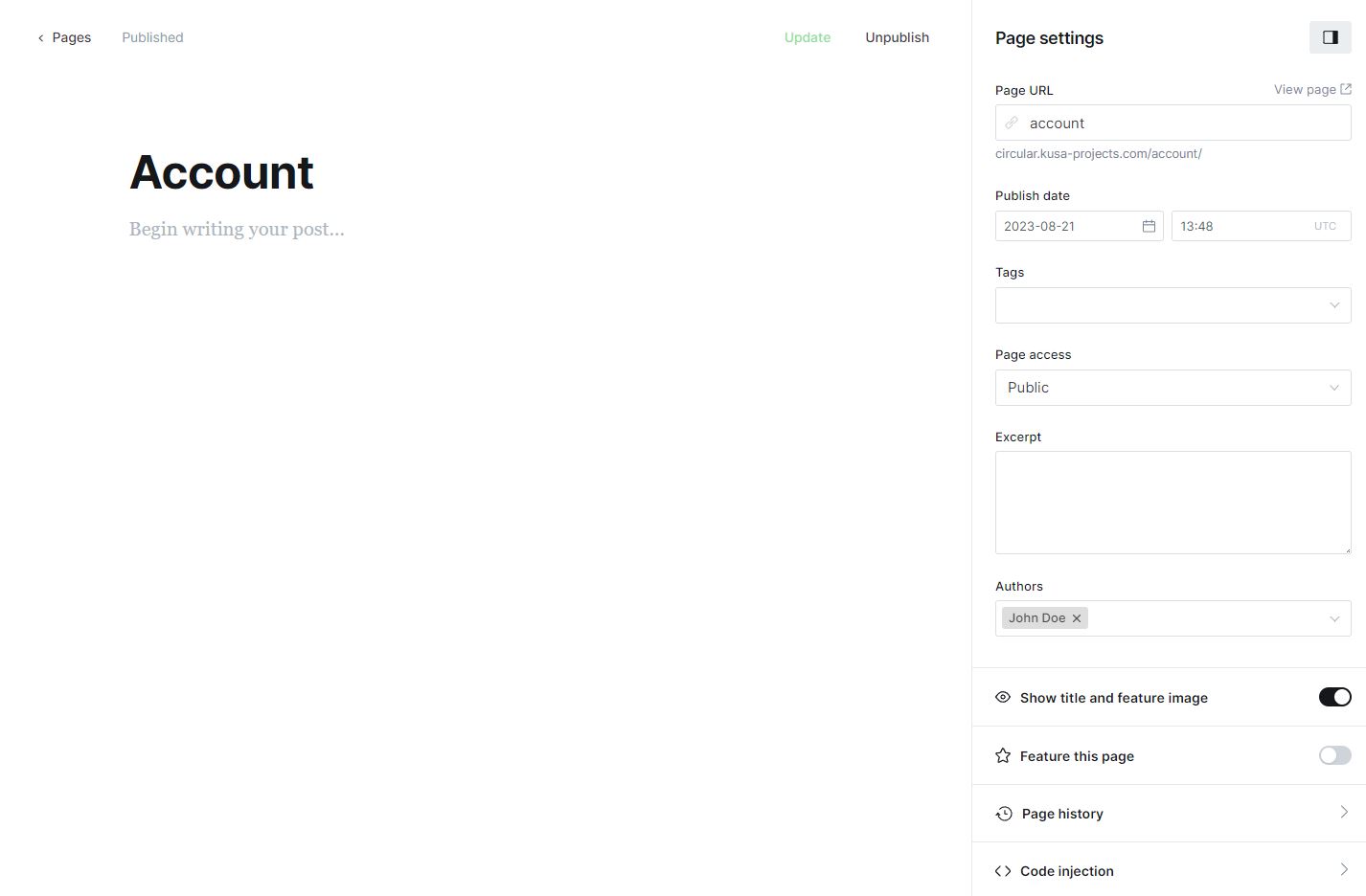Circular Documentation