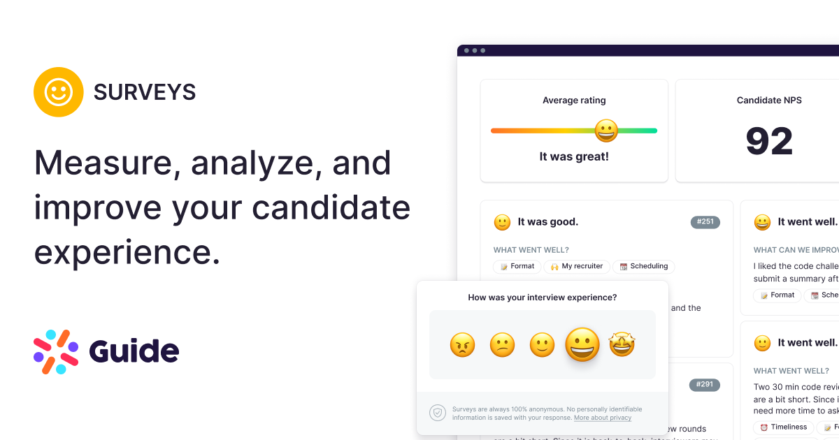 Surveys | Guide Candidate Engagement Platform