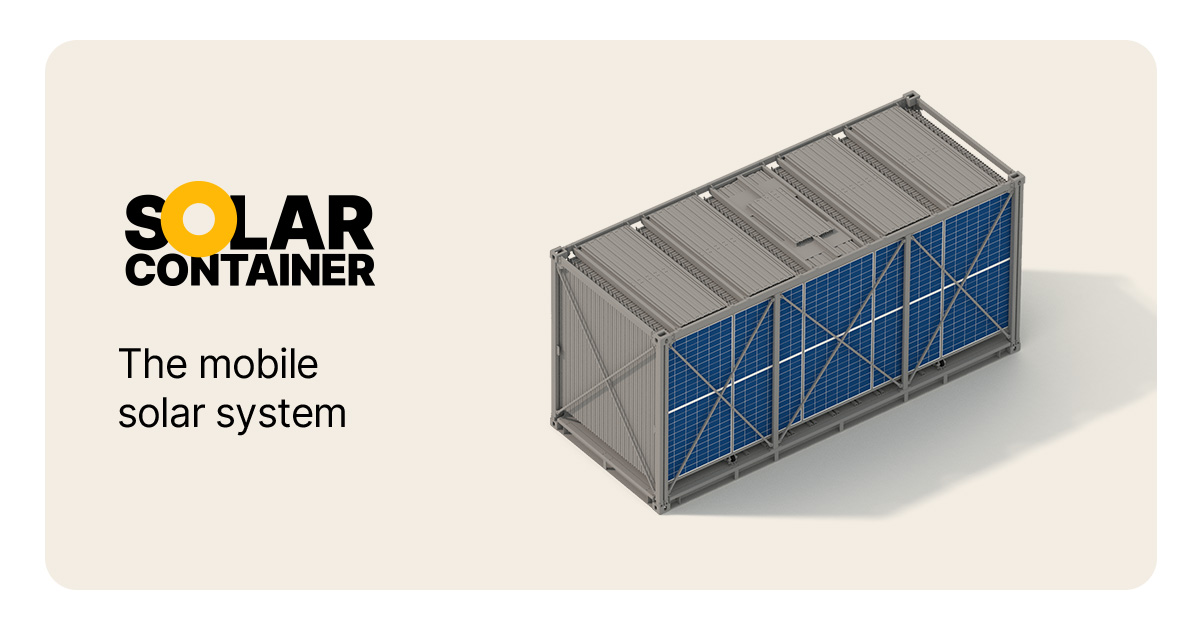 Solarcontainer: The mobile solar system
