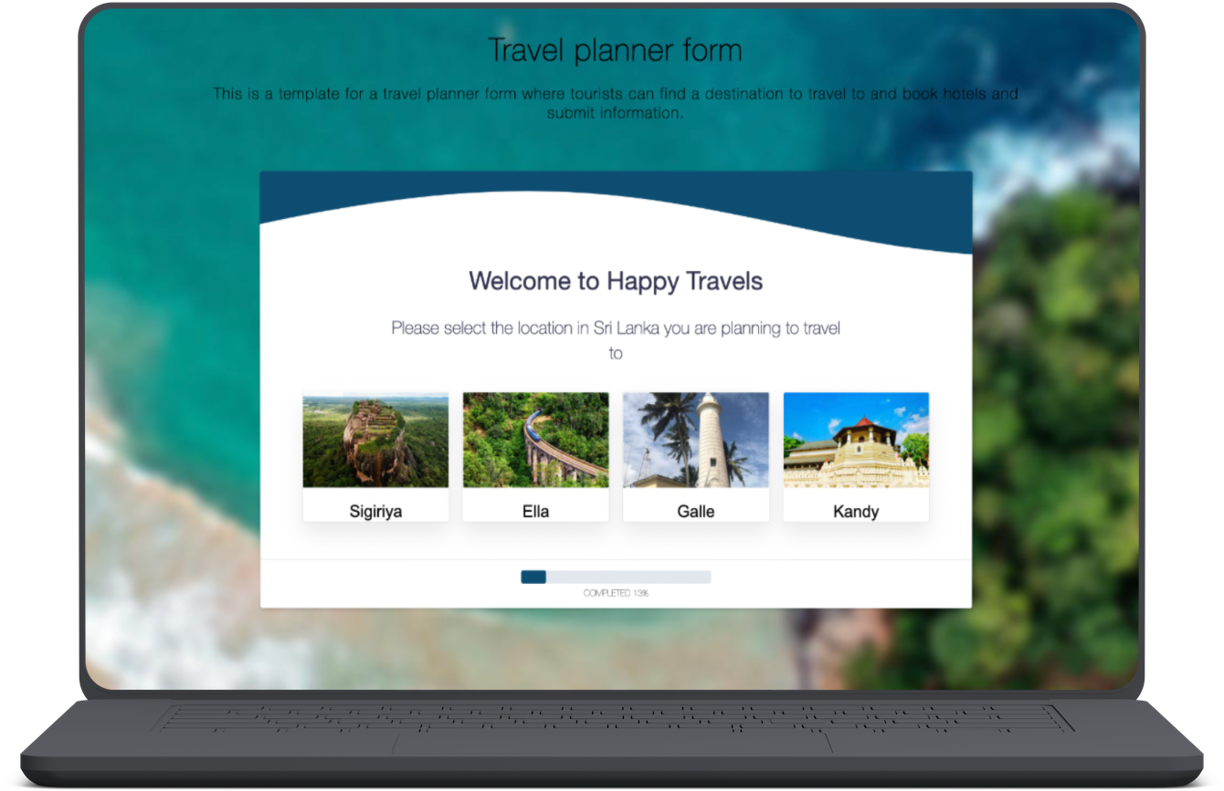 Travel Planner Template Form