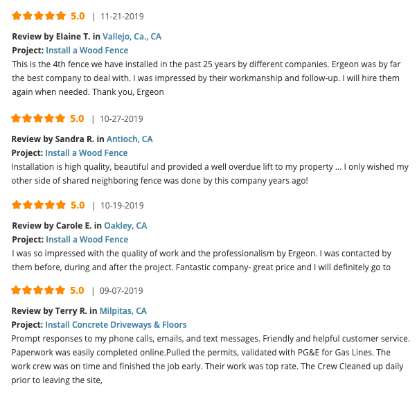 Ergeon Receives HomeAdvisor "Best of 2020" Award