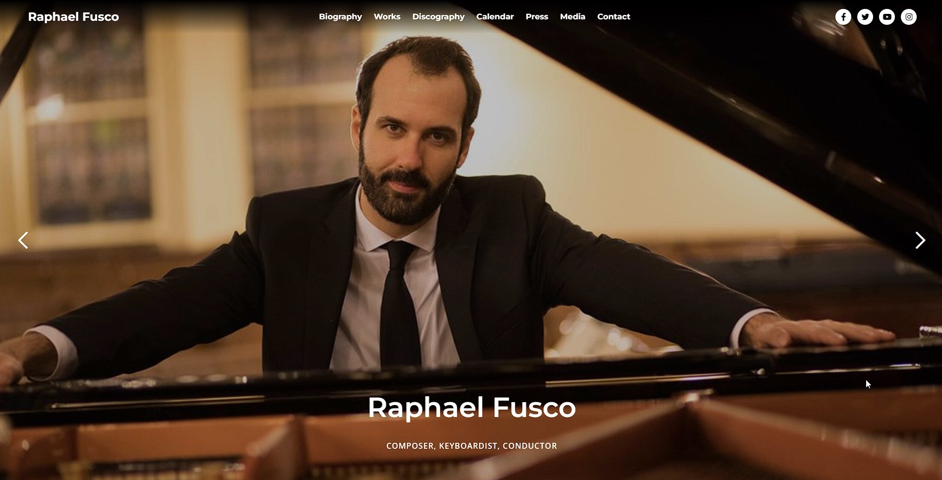 Composer, Keyboardist, and Conductor, Raphael Fusco | Official Website