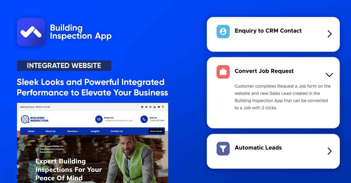 Integrated Website | Building Inspection App