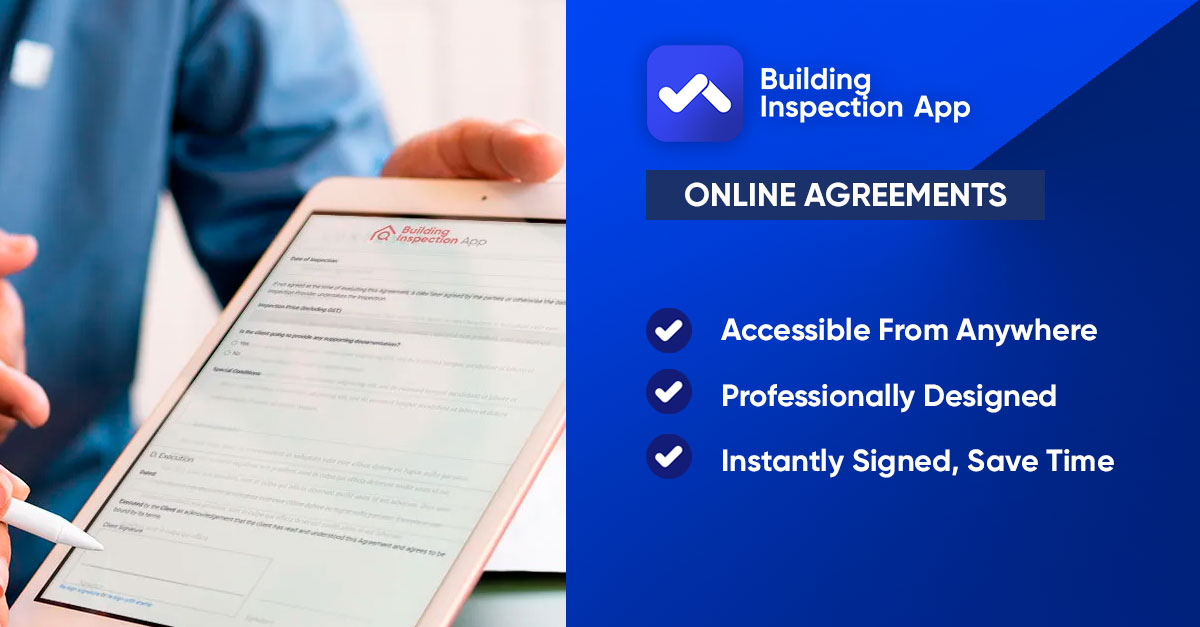 Online Agreements | Building Inspection App