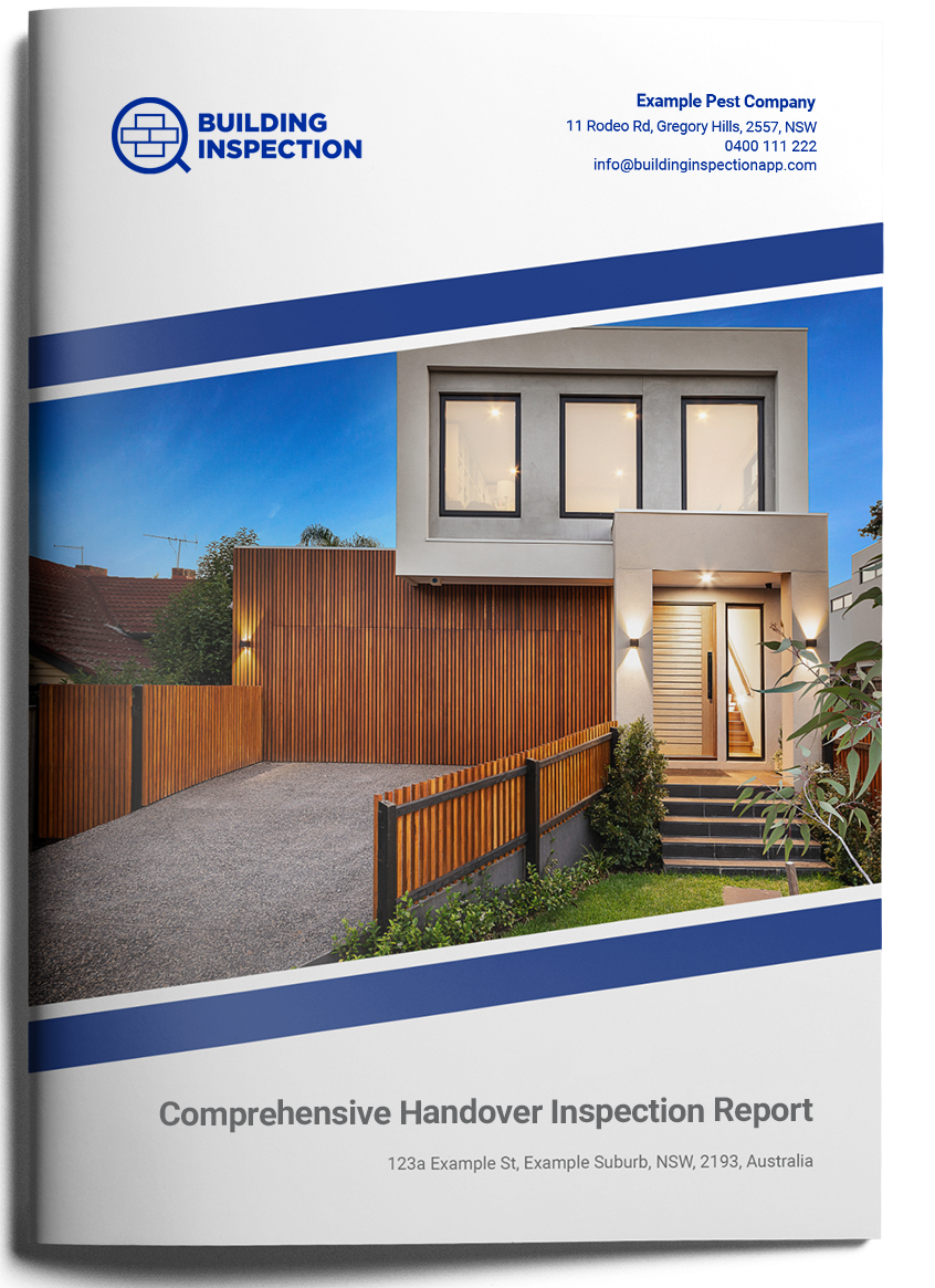 Comprehensive Handover Inspection Report - Building Inspection App