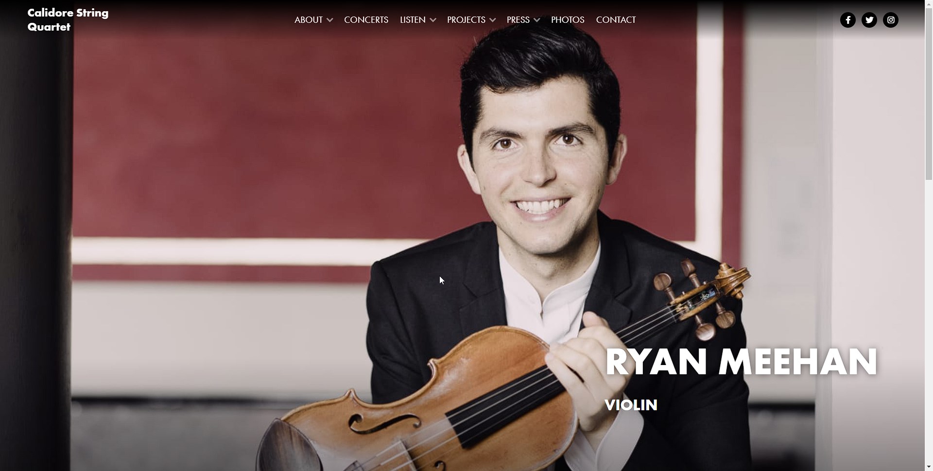 Ryan Meehan | Calidore String Quartet