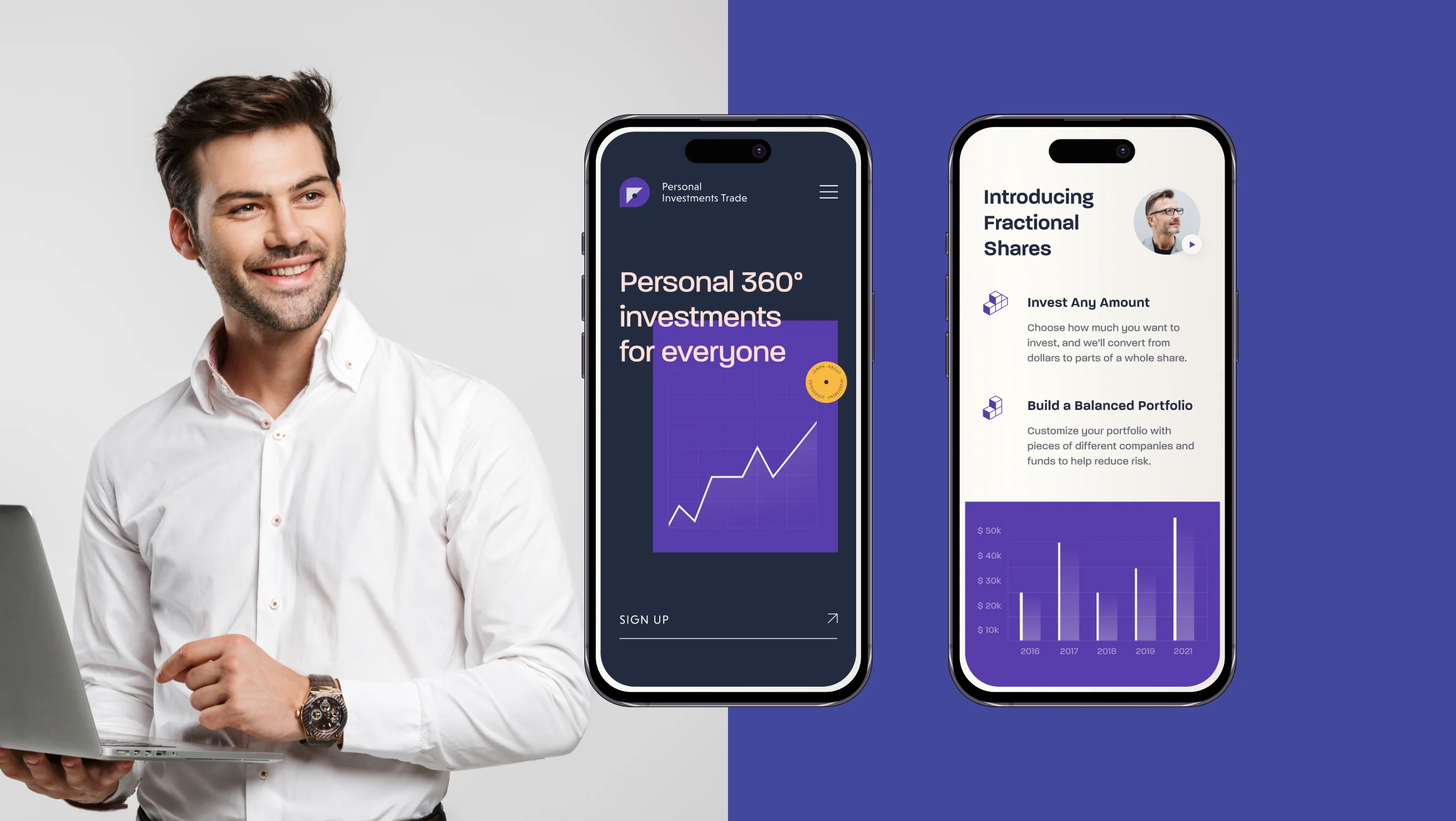 Go Trade — Futuristic and Sleek Design for the Investment Platform