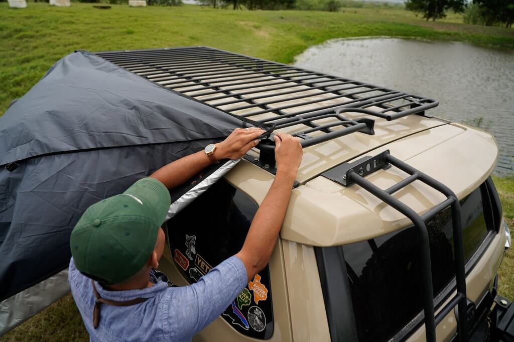 MoonShade • The simple portable sprinter van awning
