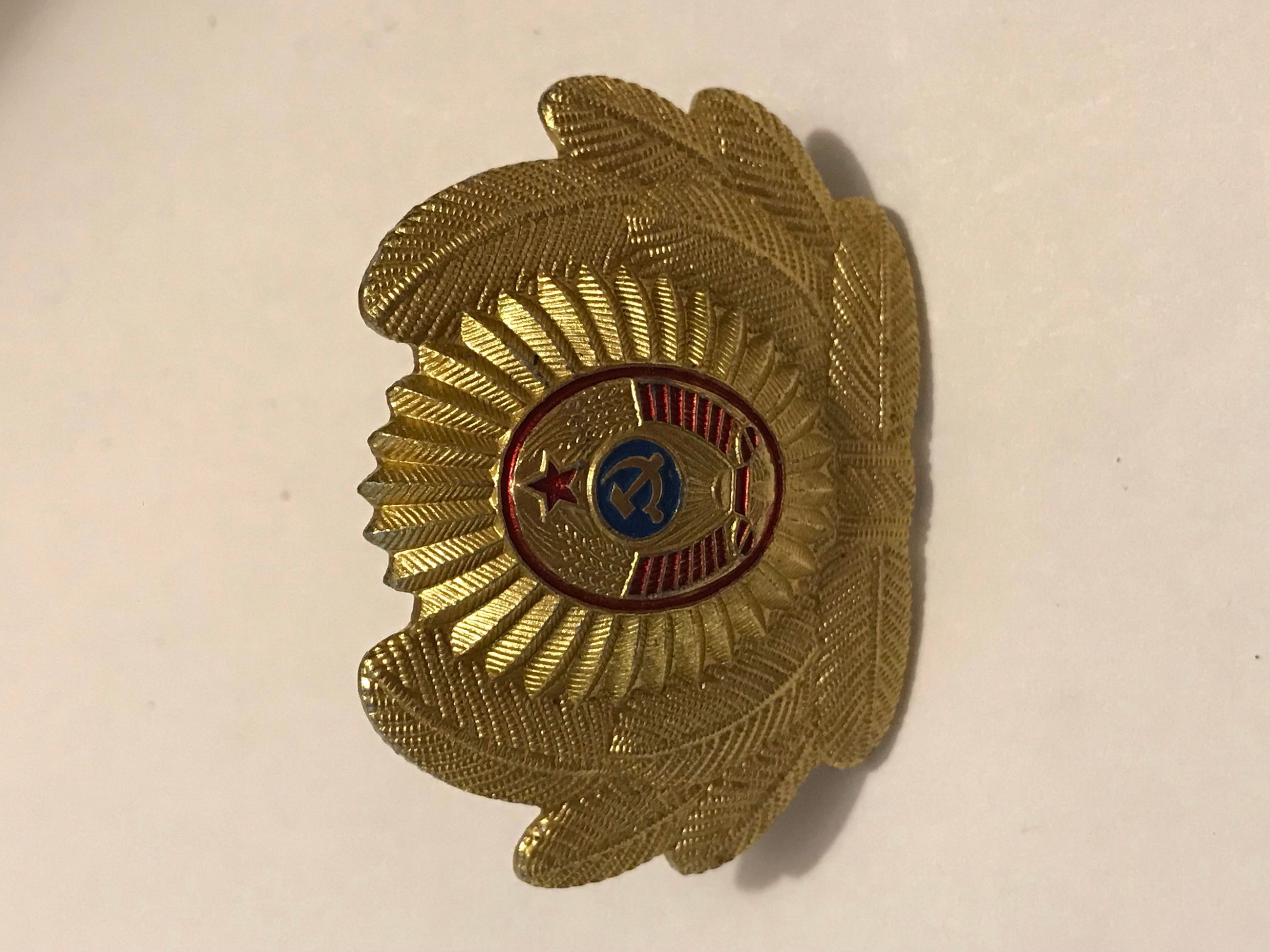 Russian military Police Officers badge Soviet Army cockade hat star ...