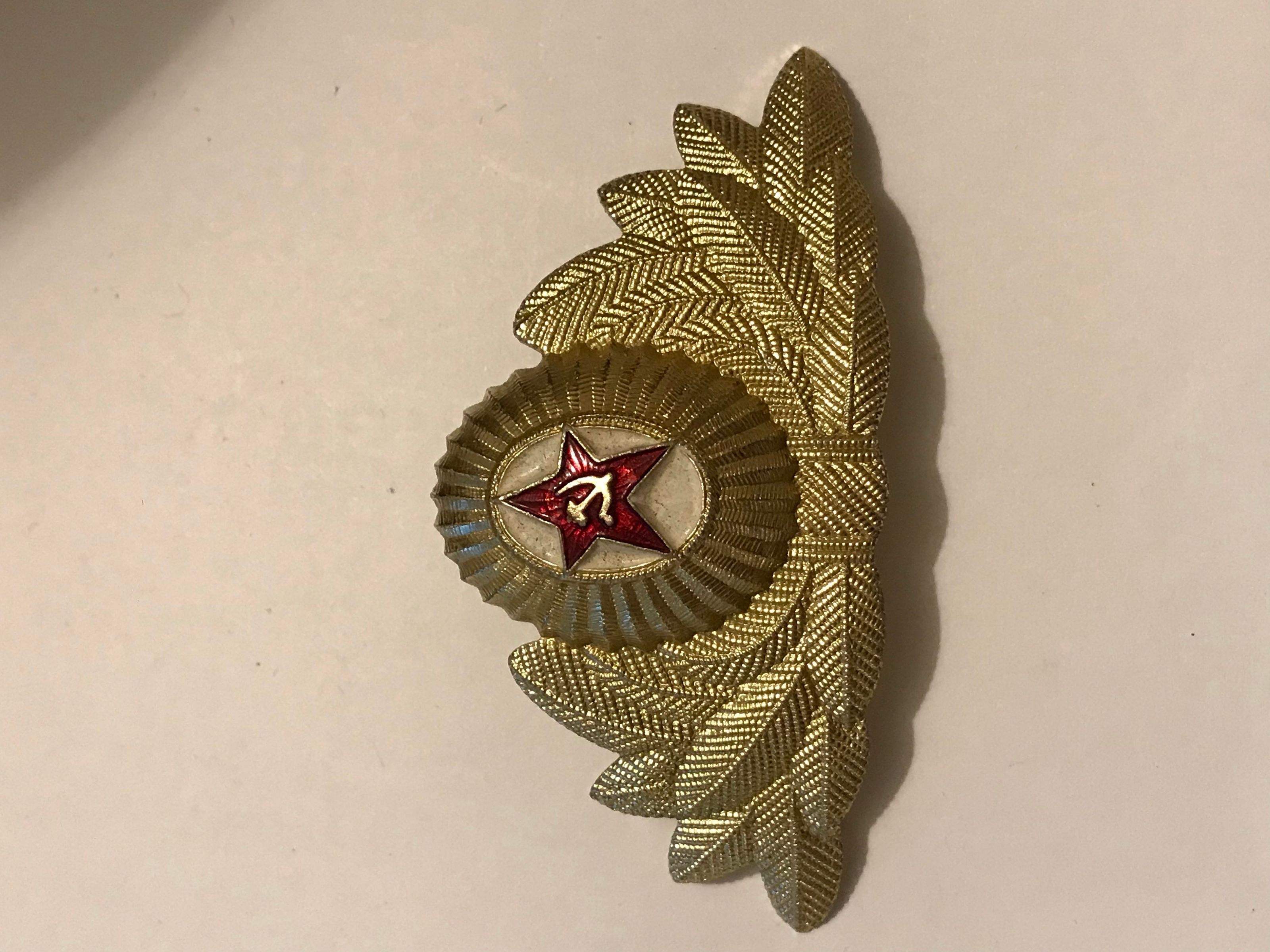 Soviet Russian Army General Commander Visor Cap Hat Badge Cockade USSR ...