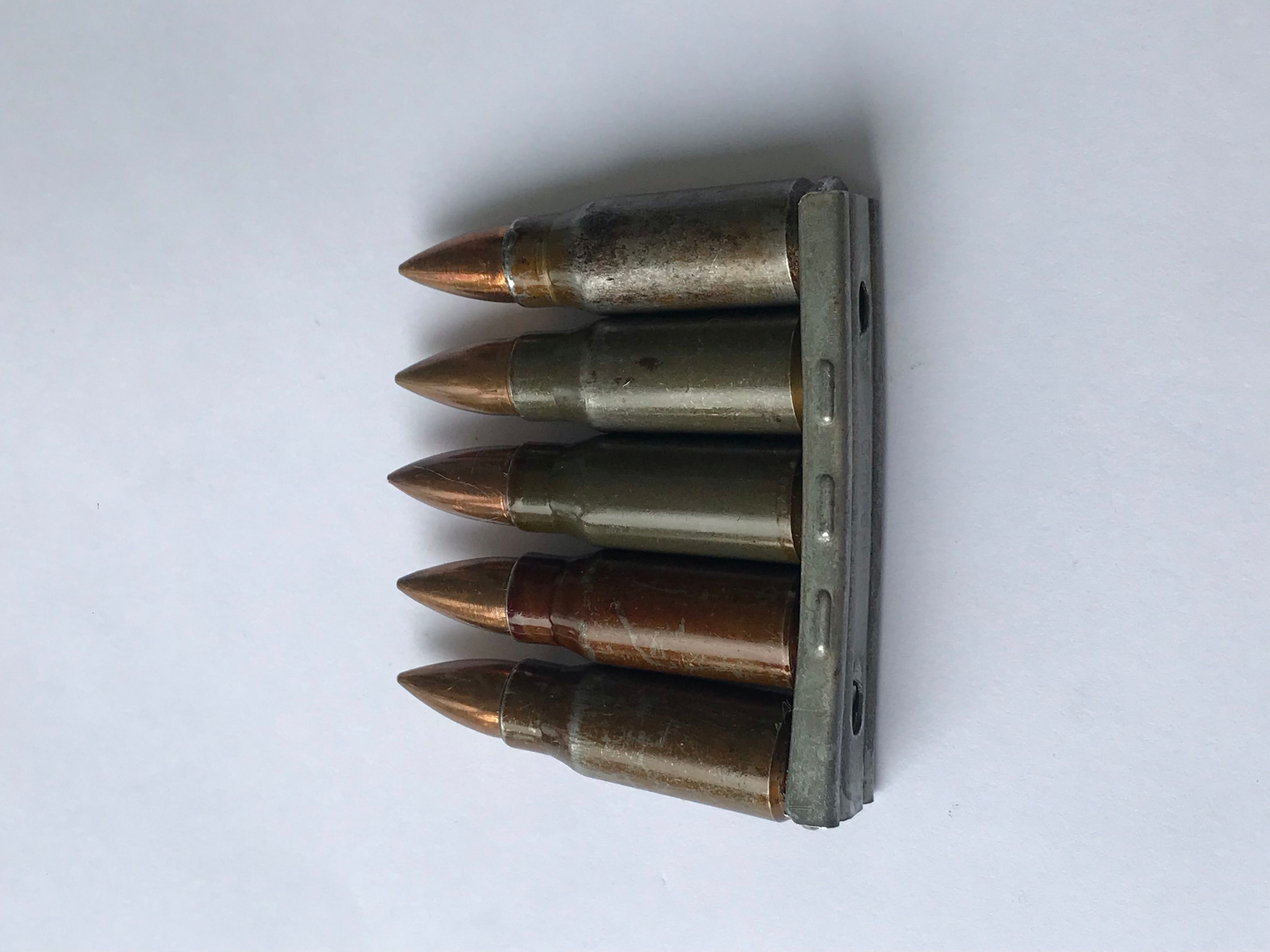 WW2 Dated Mp43/44 Rounds in Stripper Clip