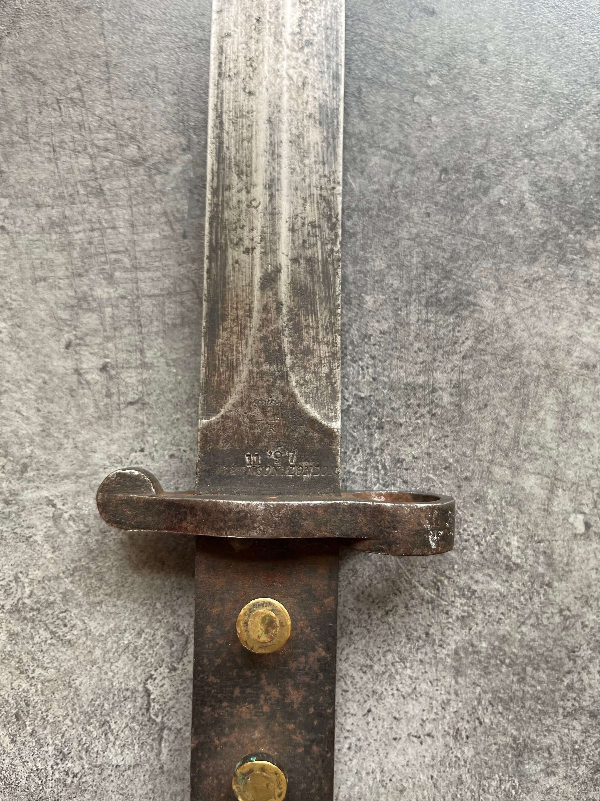 British Pattern 1888 MkI Type II Lee Metford Bayonet