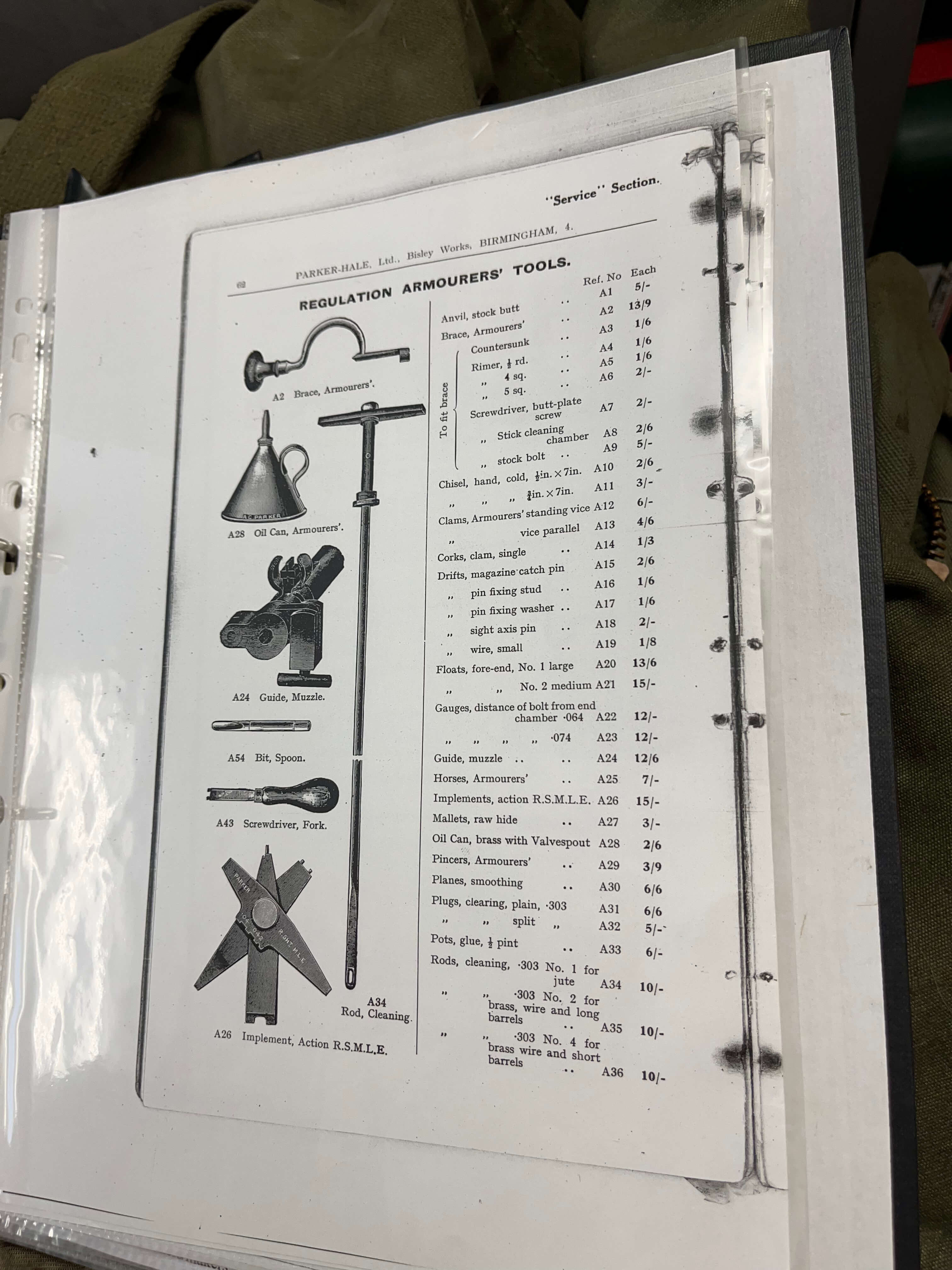 Lee Enfield SMLE Jute Cleaning Rod.
