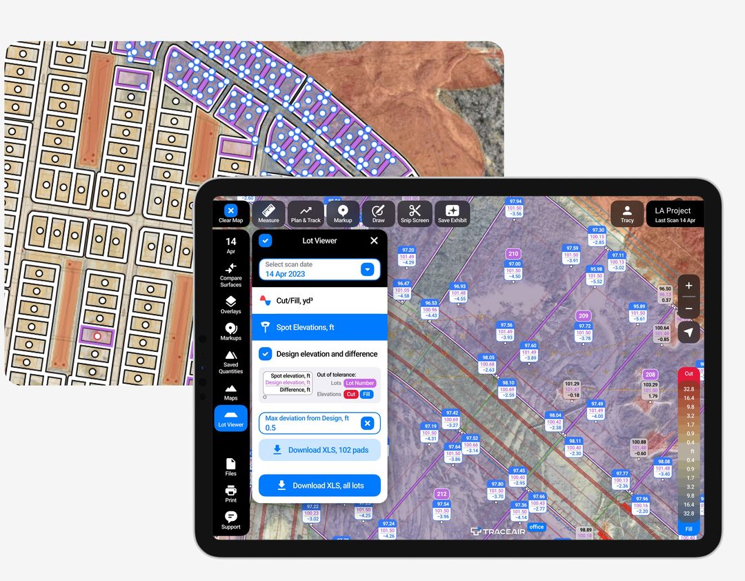 3D Site Work Platform for Land Development