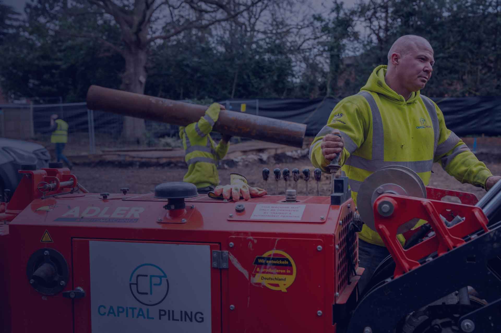 Steel Case Driven Piling - Capital Piling | Piling | Piling Contractors