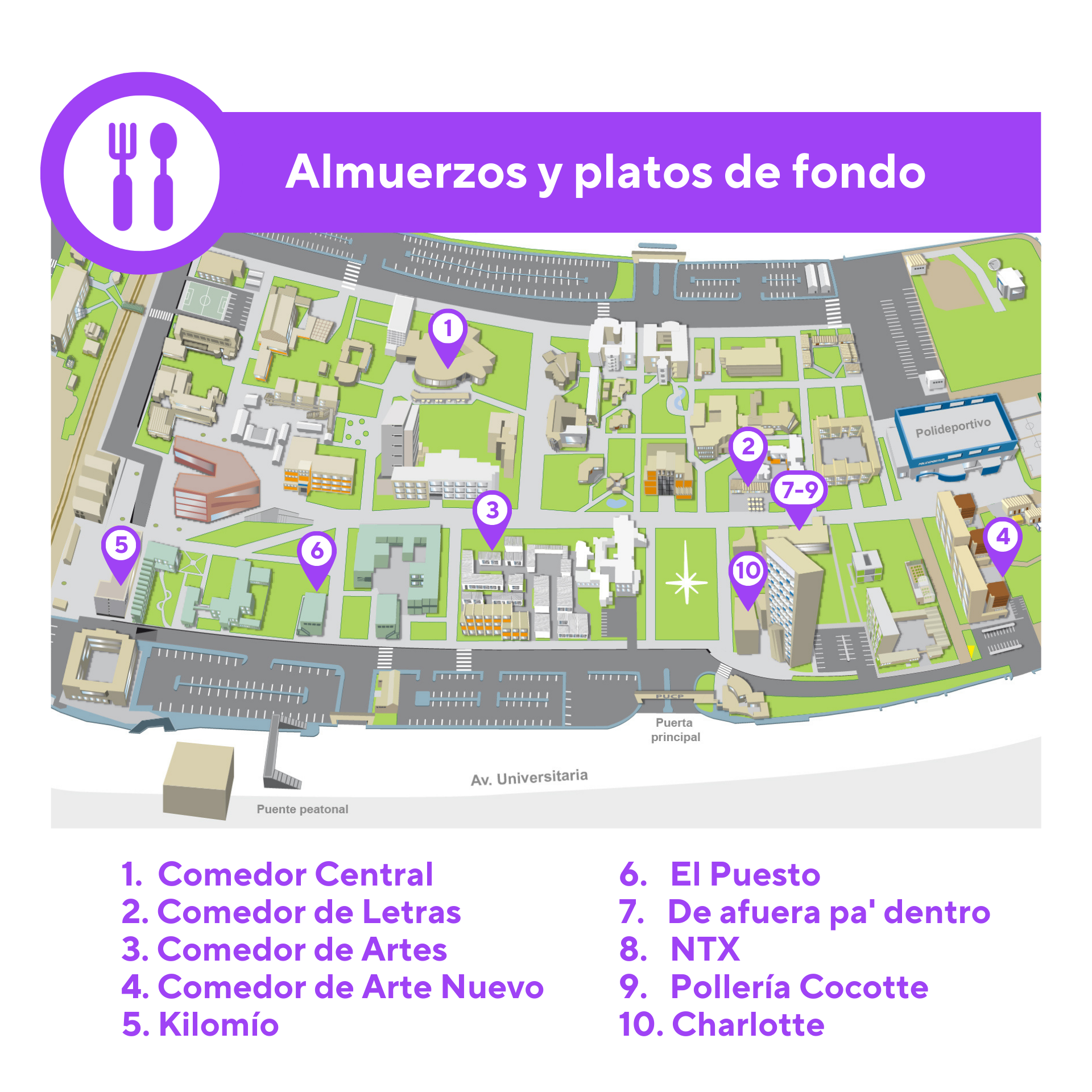 Úbicate en el Campus | Cachimbo PUCP