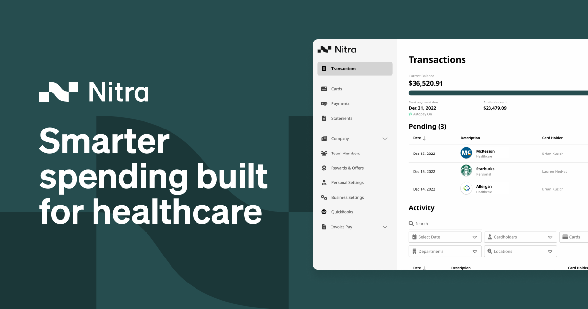 Nitra | Smarter spending built for healthcare