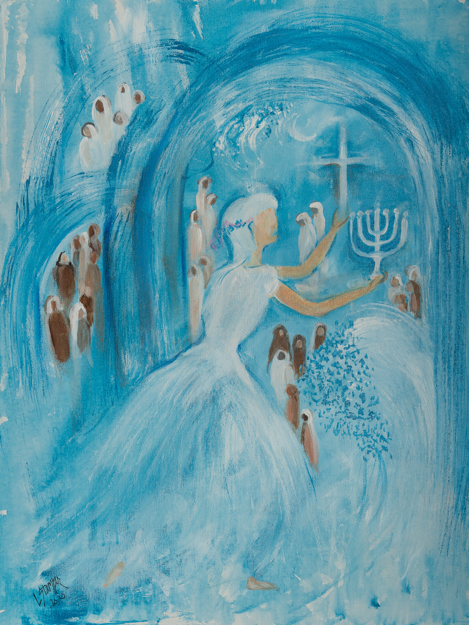 The Cross and the Menorah | Linda Stamper Inspirations