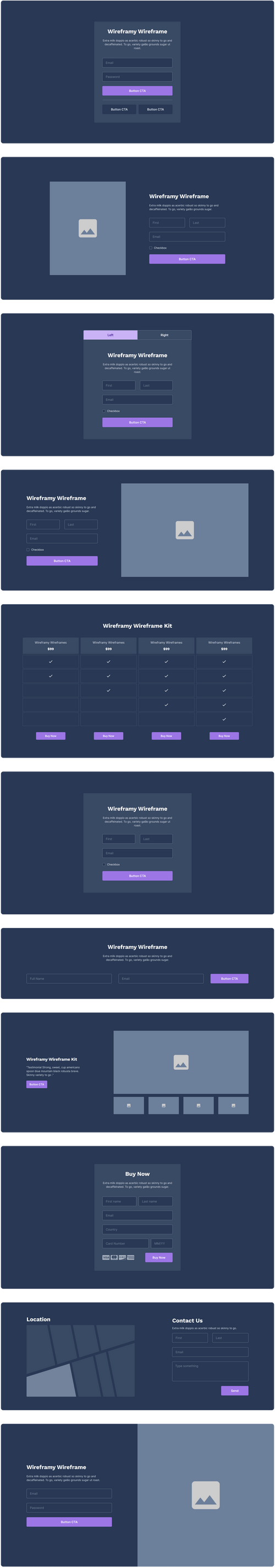 Wireframy 3.4 - Figma's Fastest Wireframe UI Kit