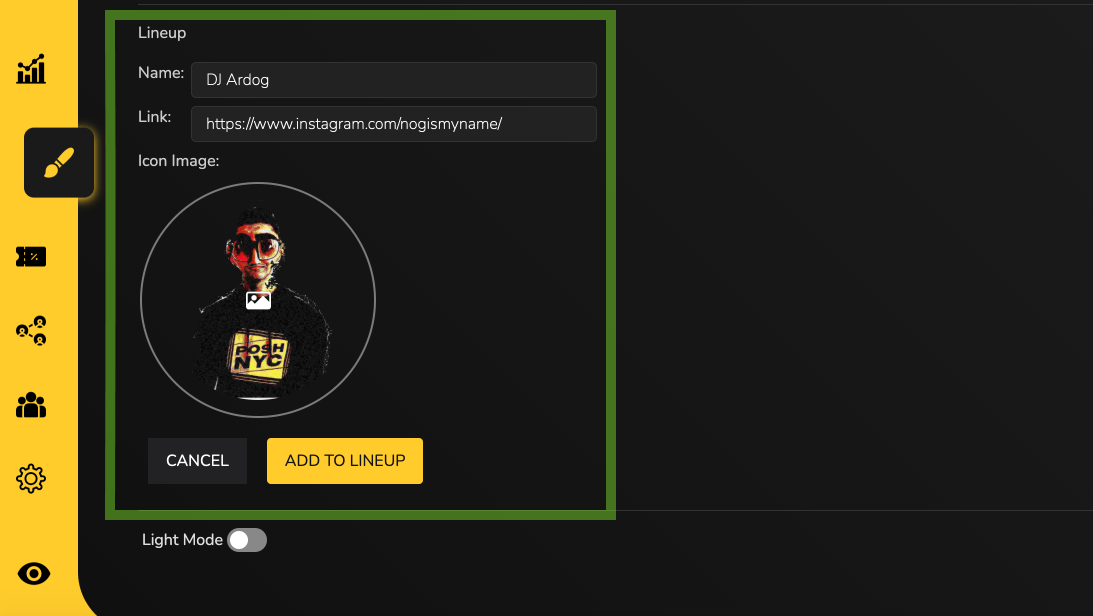 How to Add Artist Lineups on POSH