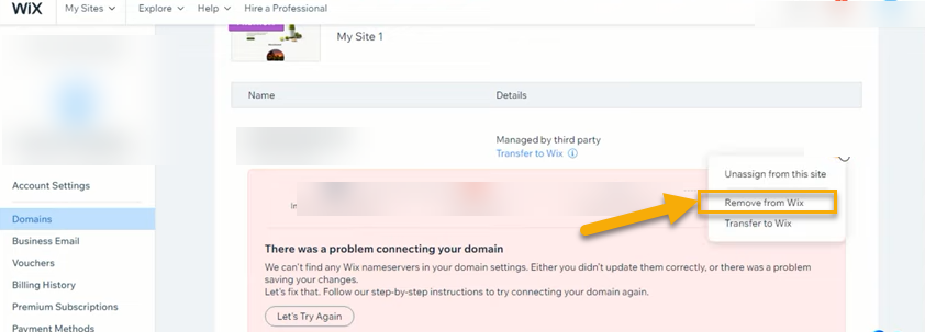 How to Delete a WiX Account (Visual Step by Step Guide)