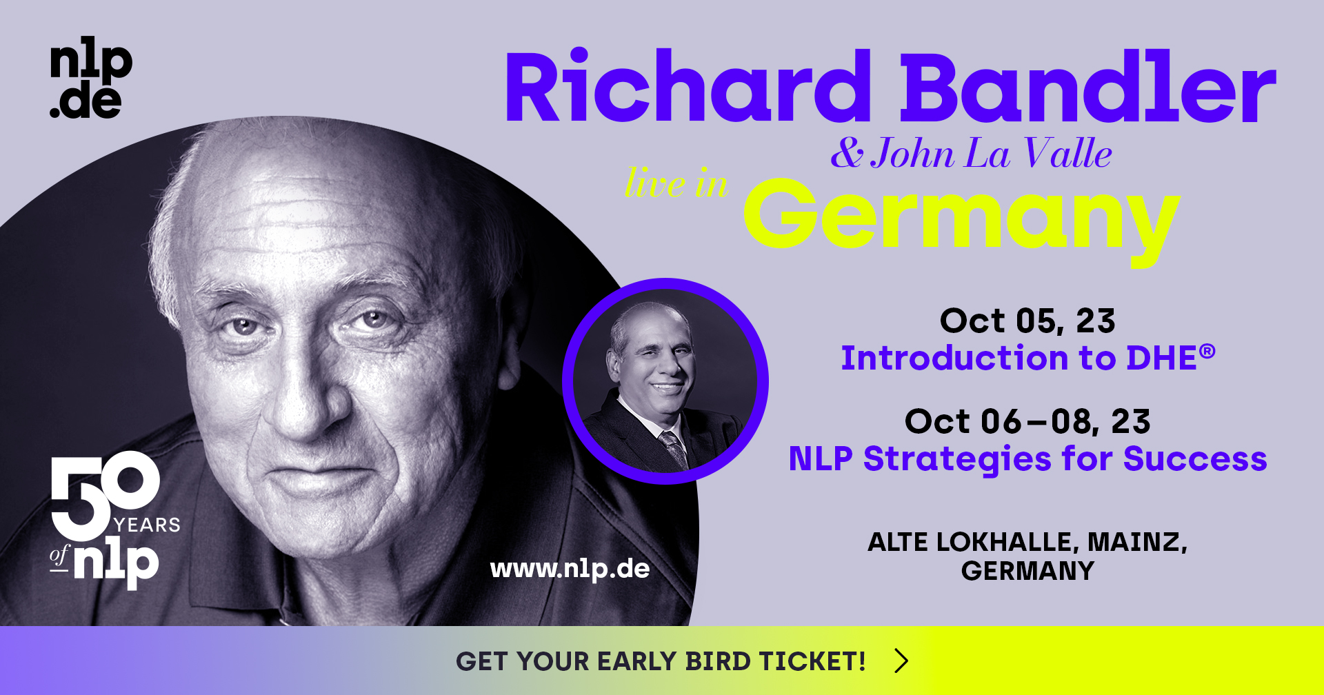 Richard Bandler live in Germany | The NLP-Event 2023