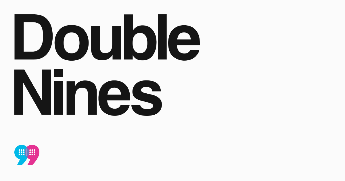 Double Nines - We Build Products