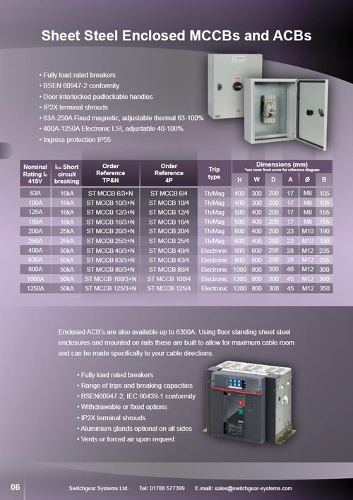 Catalogue Pages - Switchgear Systems Ltd