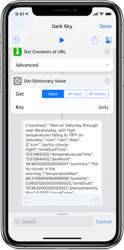 ServiceNow and Siri Shortcuts app