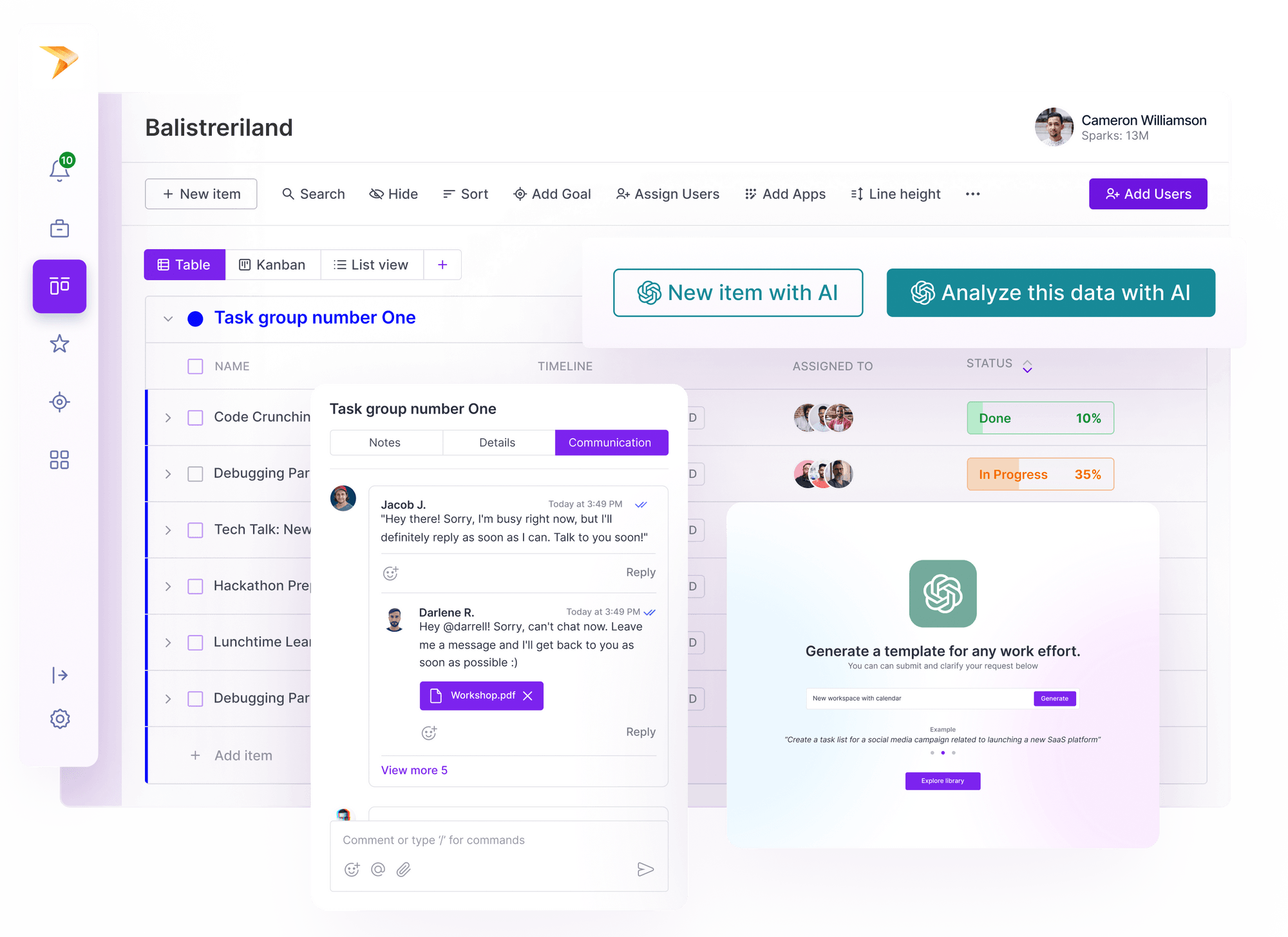 MetaSpark® The AI-Powered Platform for Project & Task Management.