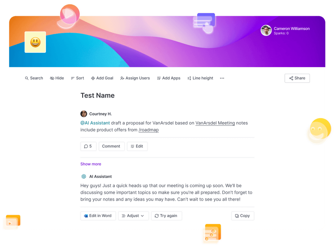 MetaSpark® The AI-Powered Platform for Project & Task Management.