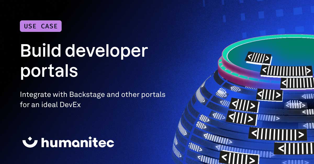 Use Case: Build developer portals