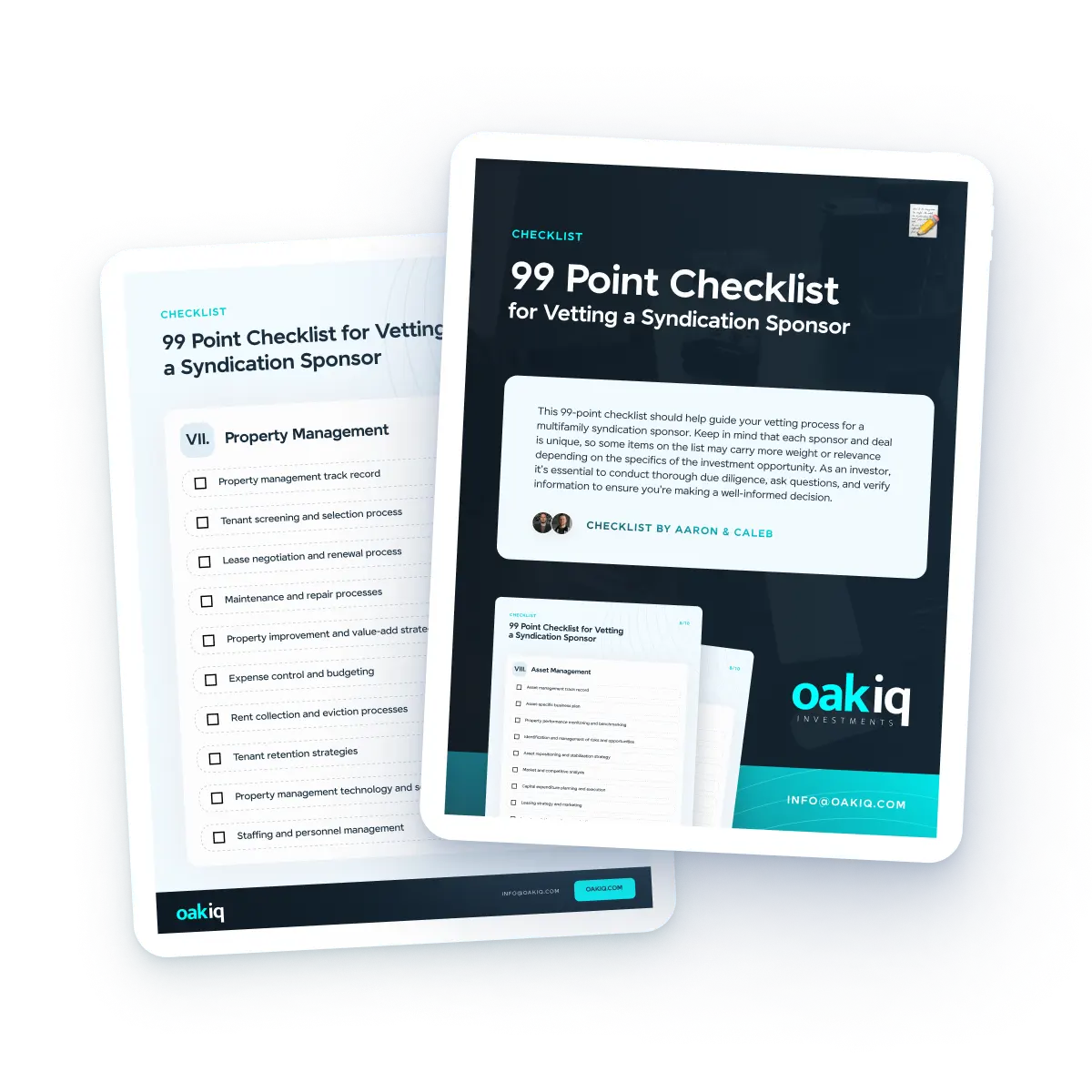 99 Point Checklist for Vetting a Syndication Sponsor