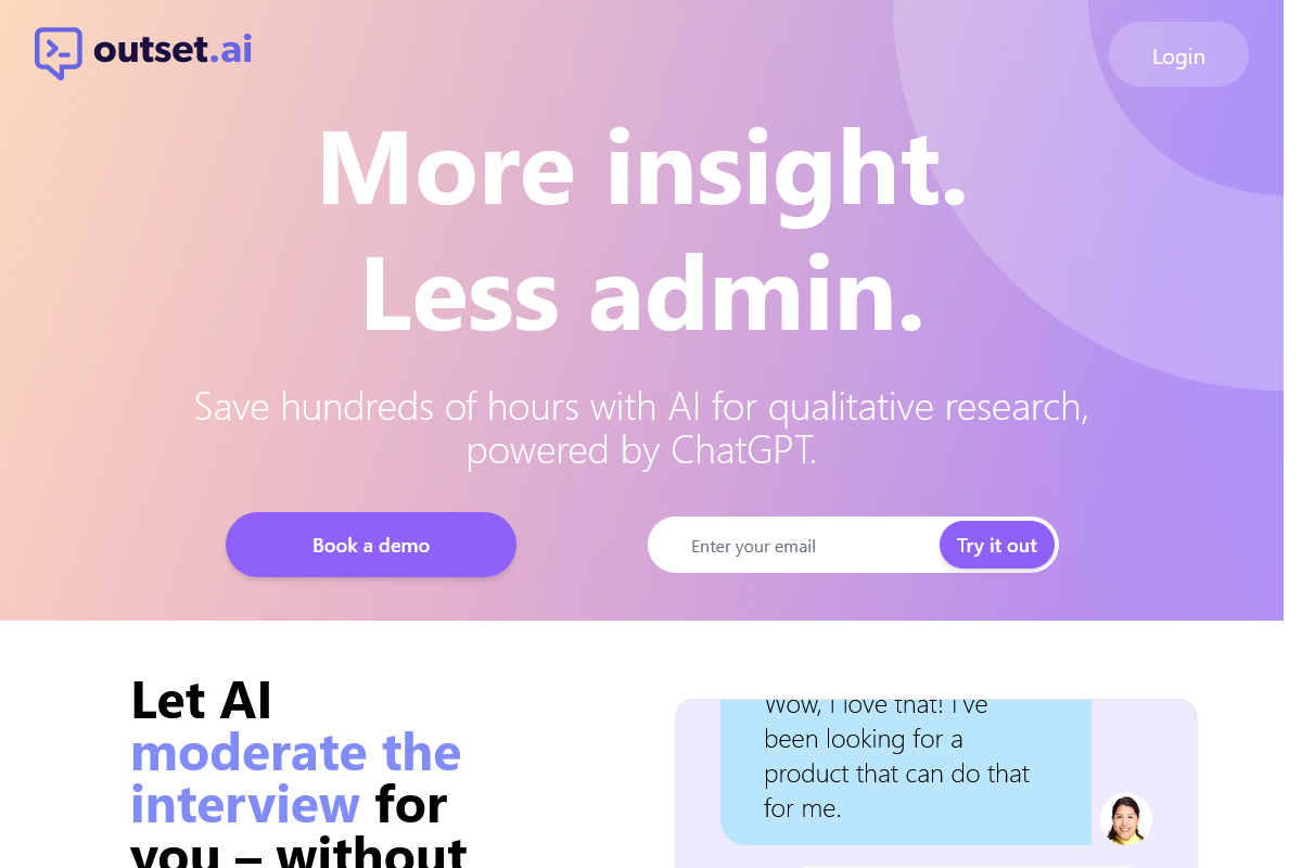 AI Tool | Outset.ai