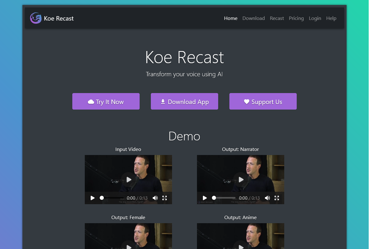 AI Tool | Koe Recast
