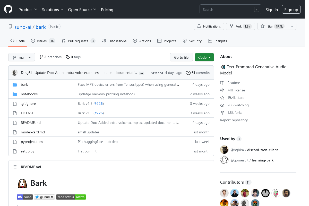AI Tool | Suno AI Bark