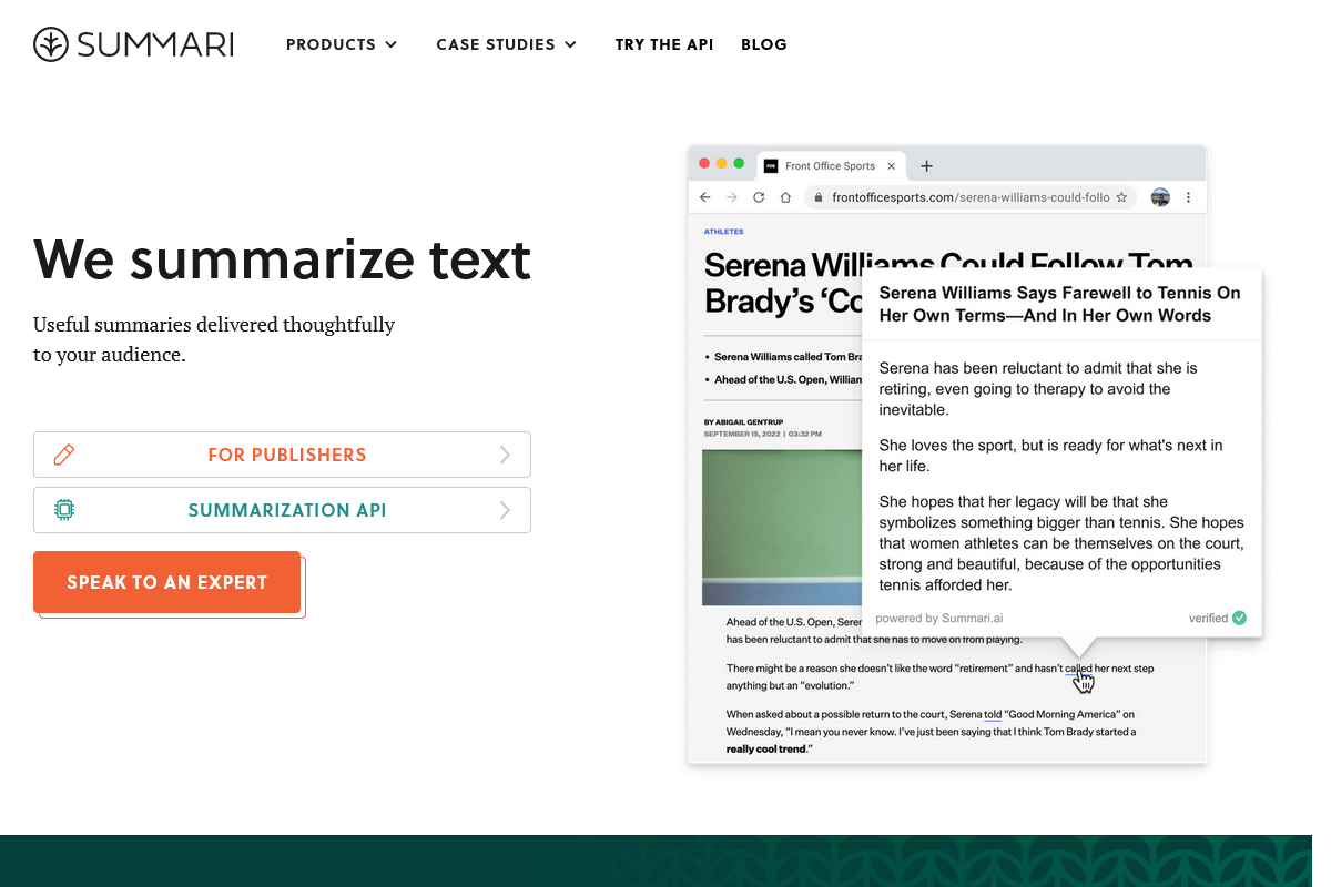 List of AI Summarizer Tools
