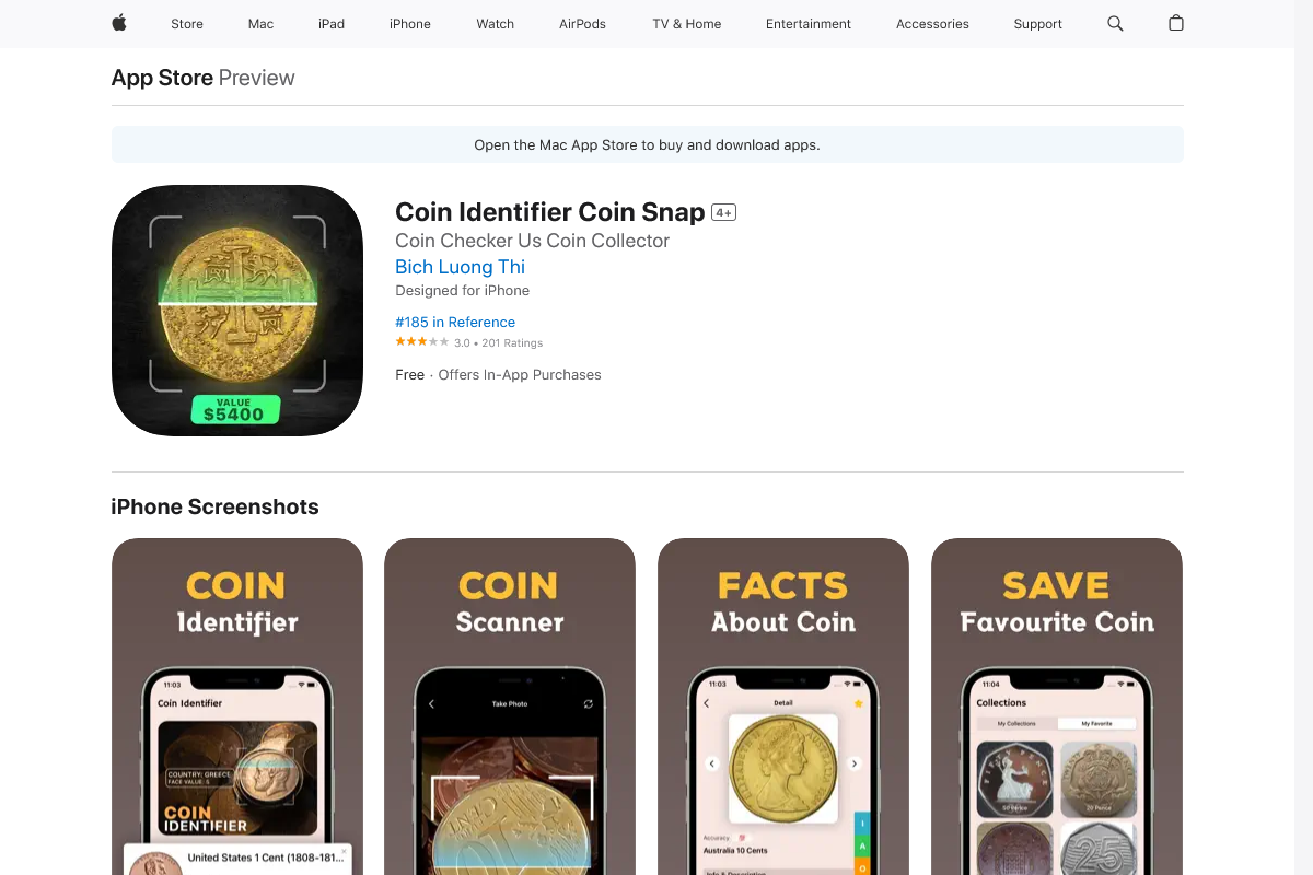 AI Tool | Coin Identifier Coin Snap