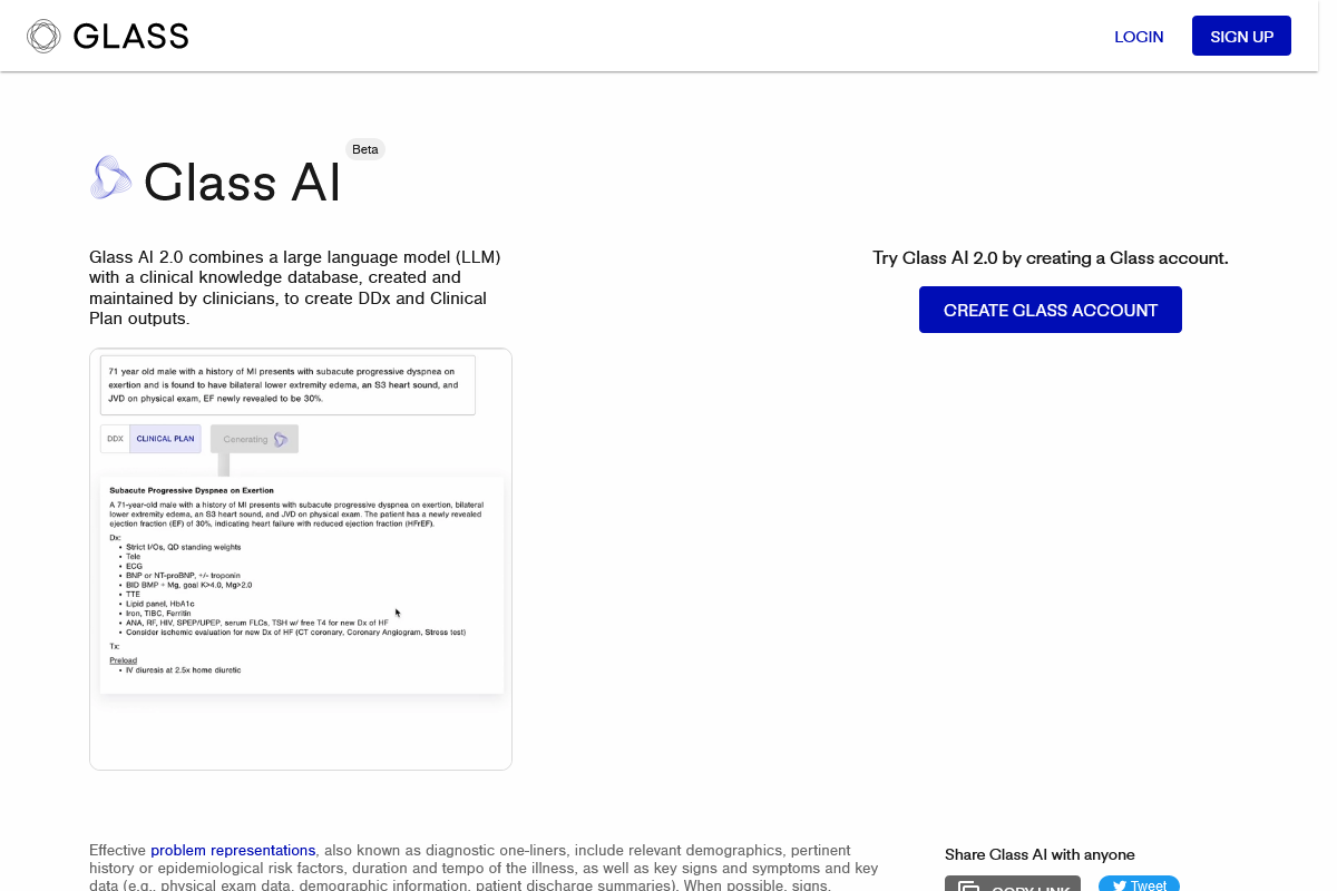 AI Tool | Glass.health