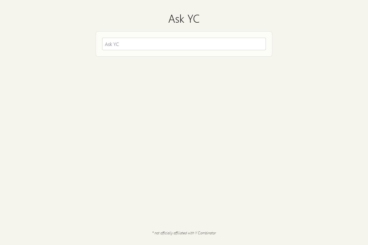 AI Tool | Ask YC