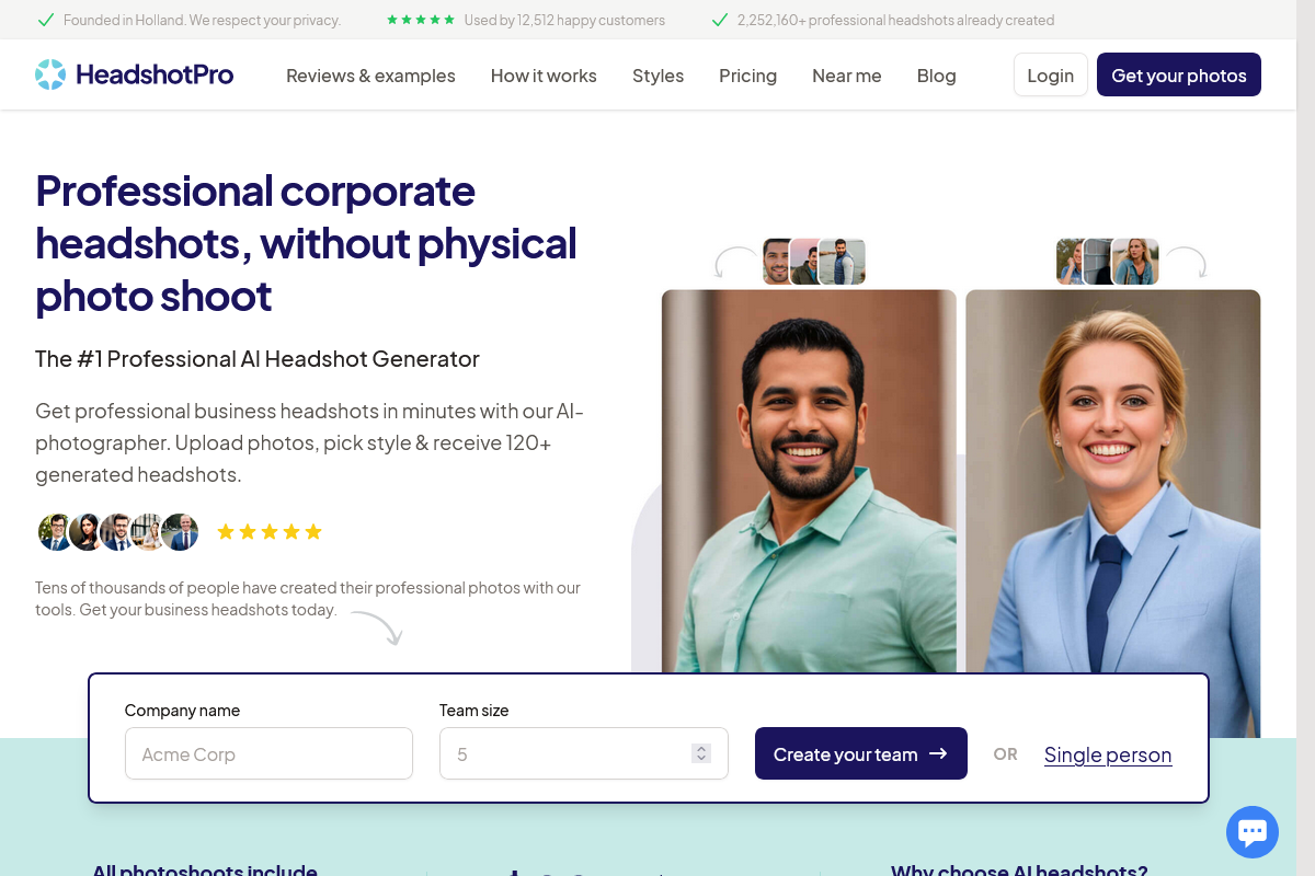 AI Tool | Headshot Pro