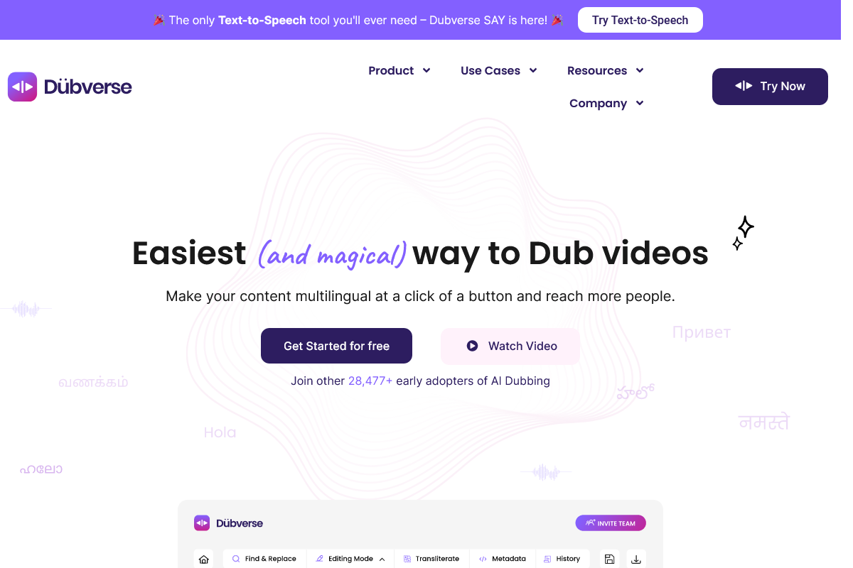 AI Tool | Dubverse