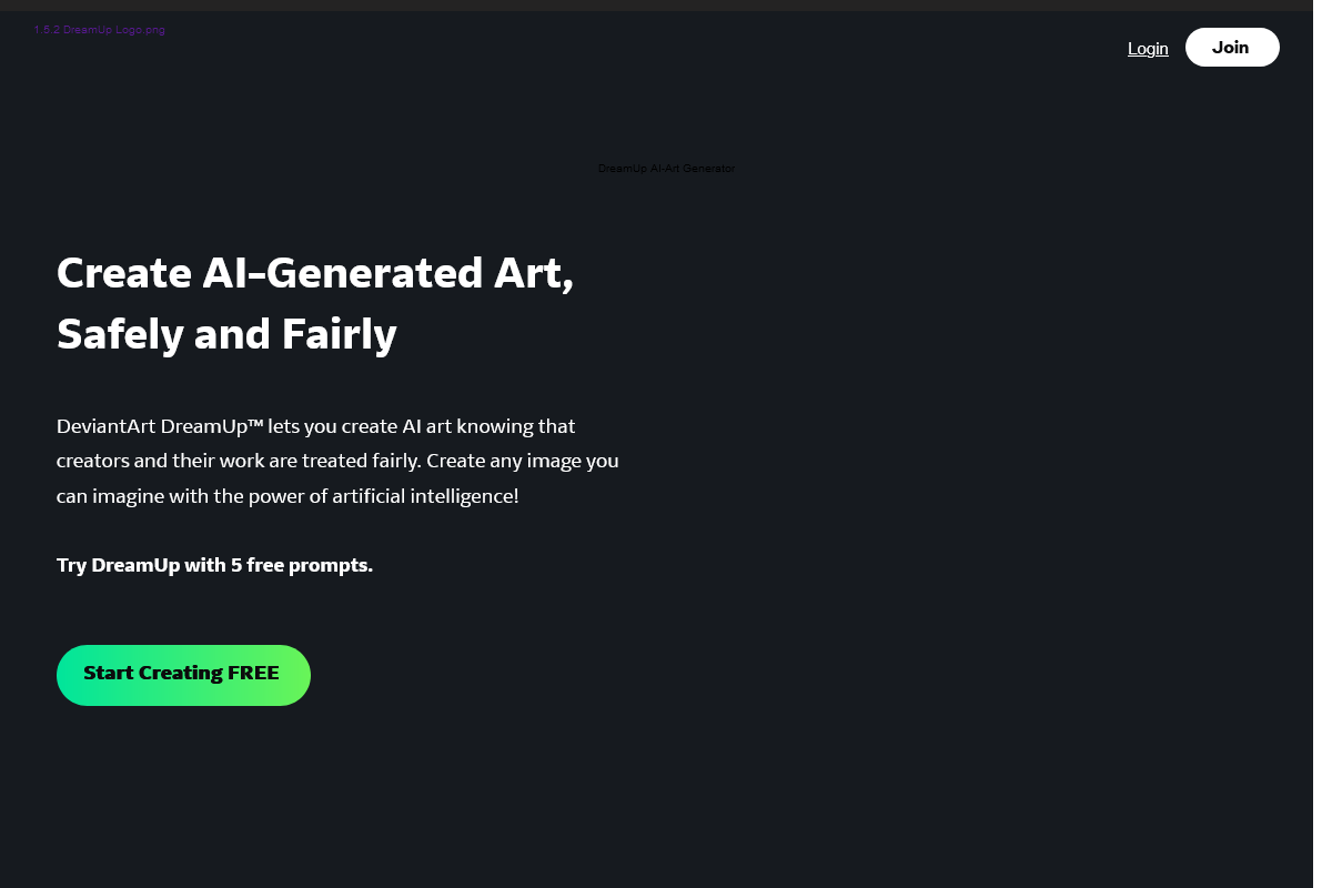AI Tool | Dream Up (Deviant Art)