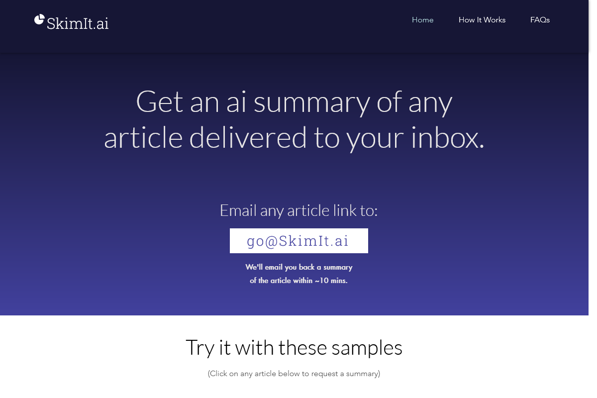AI Tool | Skim It