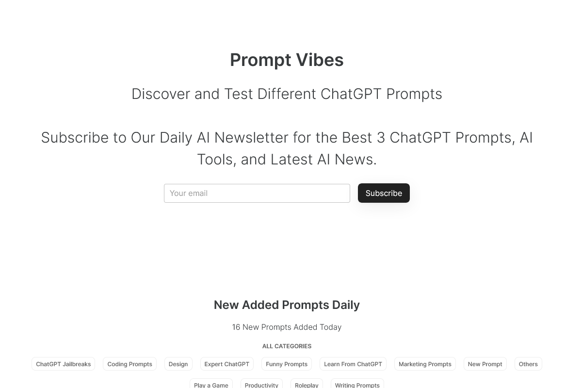 AI Tool | PromptVibes