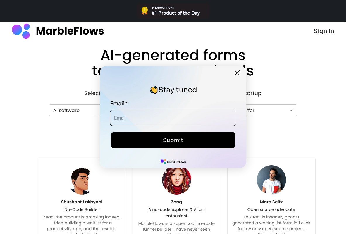AI Tool | MarbleFlows
