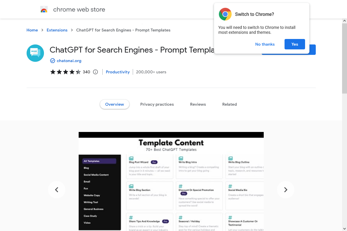 AI Tool | ChatGPT Chrome Extension
